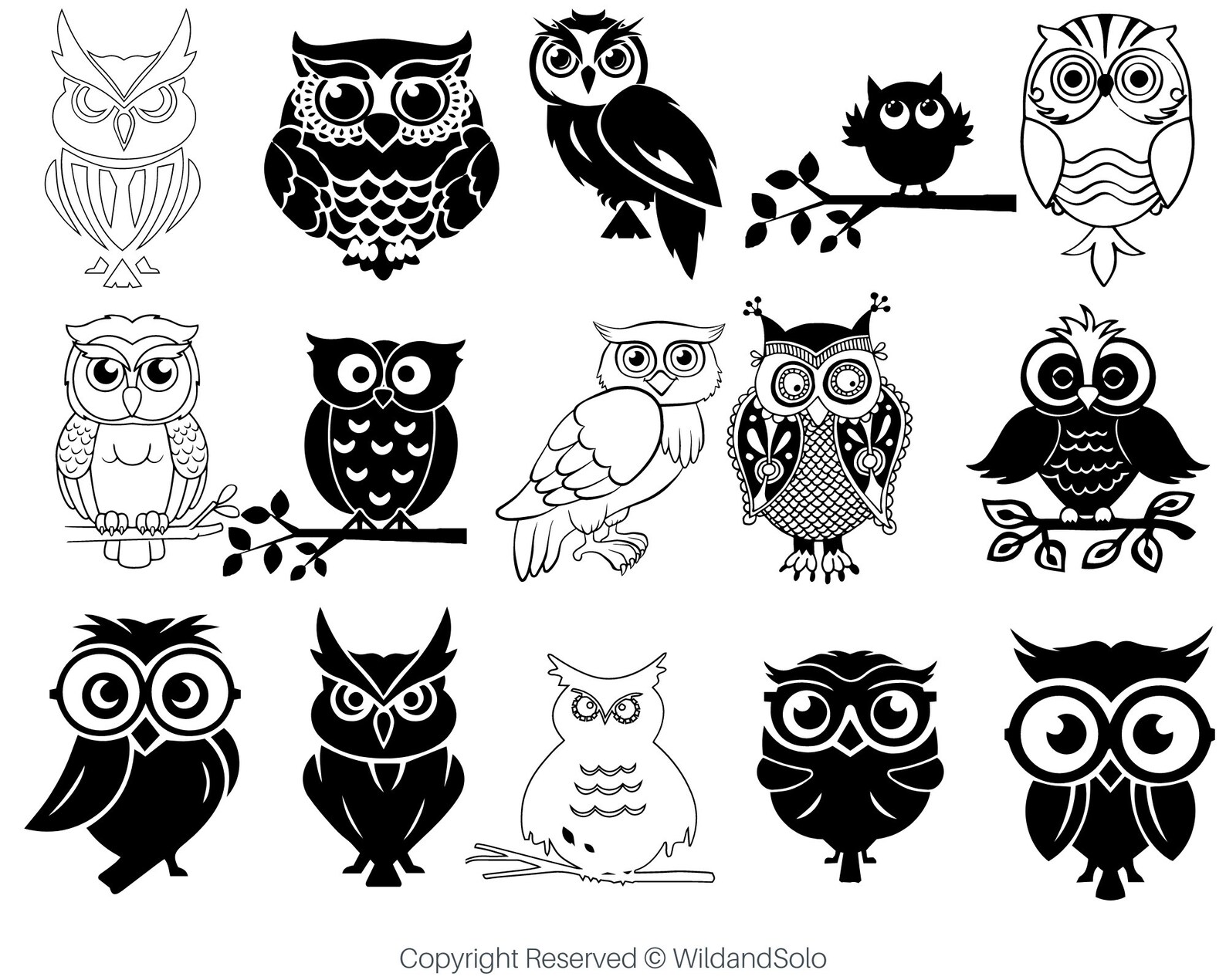 Owl SVG Bundle Birds SVG Bundle Owl Cut File Owl Svg - Etsy