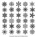 30 Snow Flakes Svg Bundle Christmas Snowflakes SVG Snow Svg - Etsy