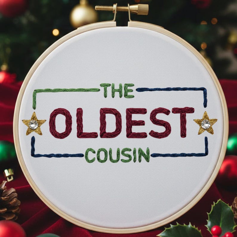 18 Cousin Crew Embroidery PDF Pattern | Embroidered Cousin Crew ...