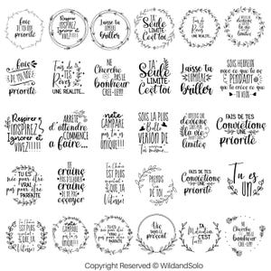 30 French Motivational Svg Bundle, French Design, French Saying, Quotes ...