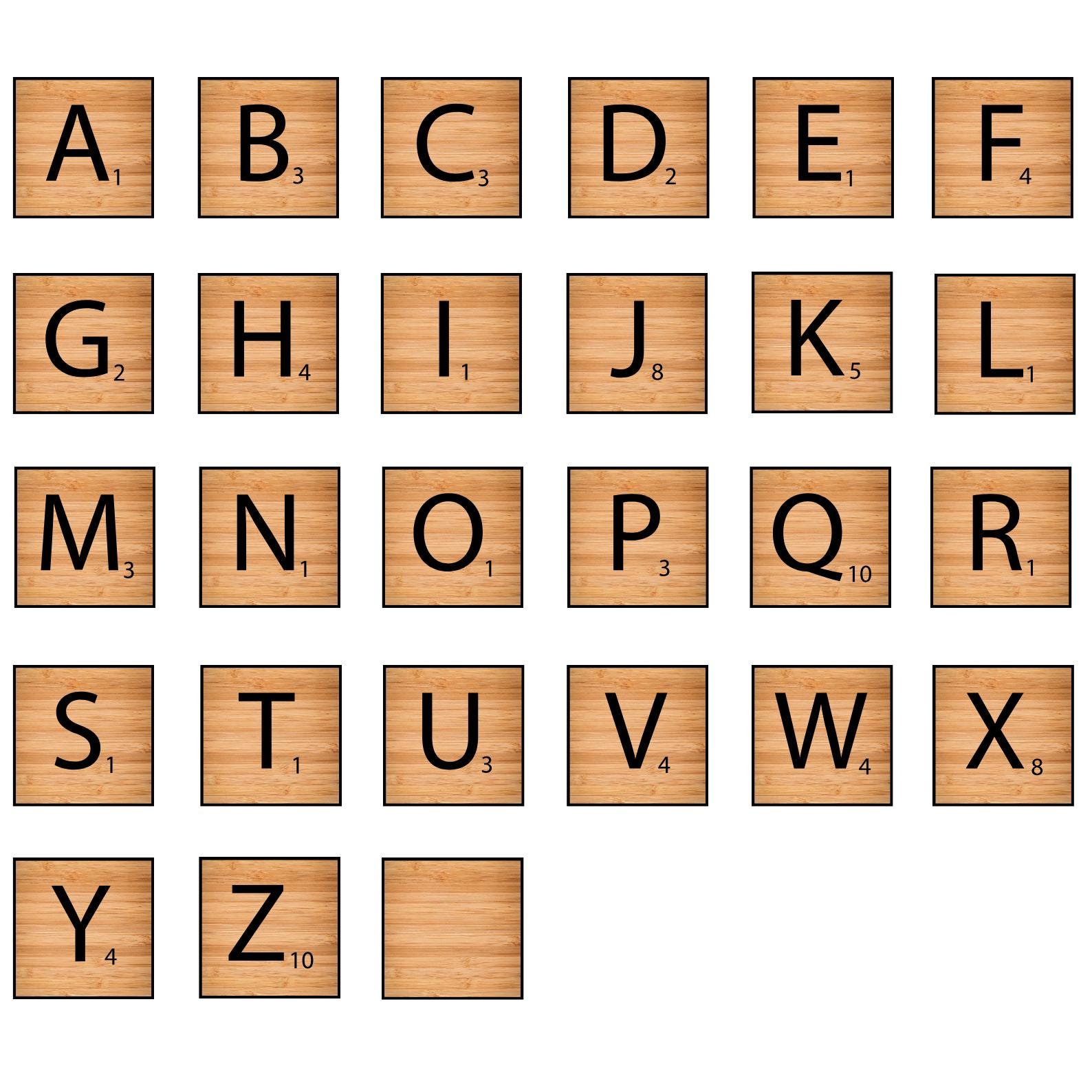 Scrabble Tiles Svg Bundle, Alphabet Scrabble Letter Tiles, Family ...