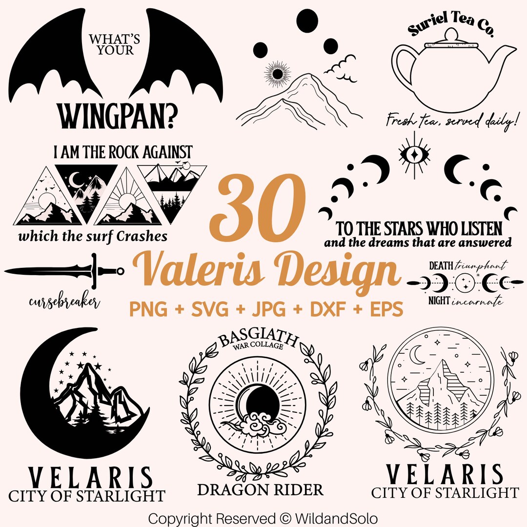30 Velaris City of Starlight ACOTAR Svg Bundle, Court of Thorns and ...