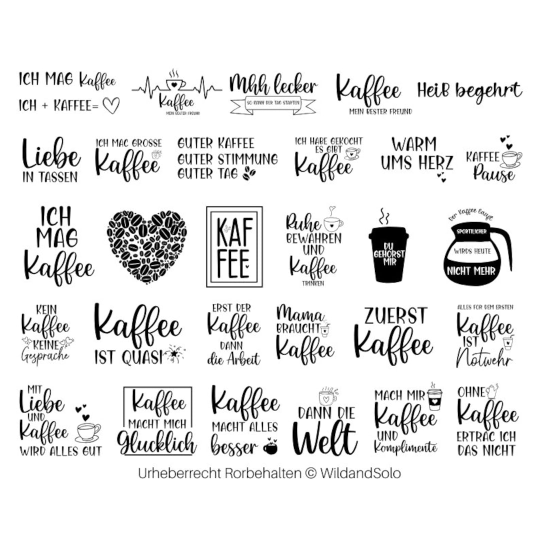 30 German Kaffee Plotter File Svg Bundle German Plotter Svg - Etsy