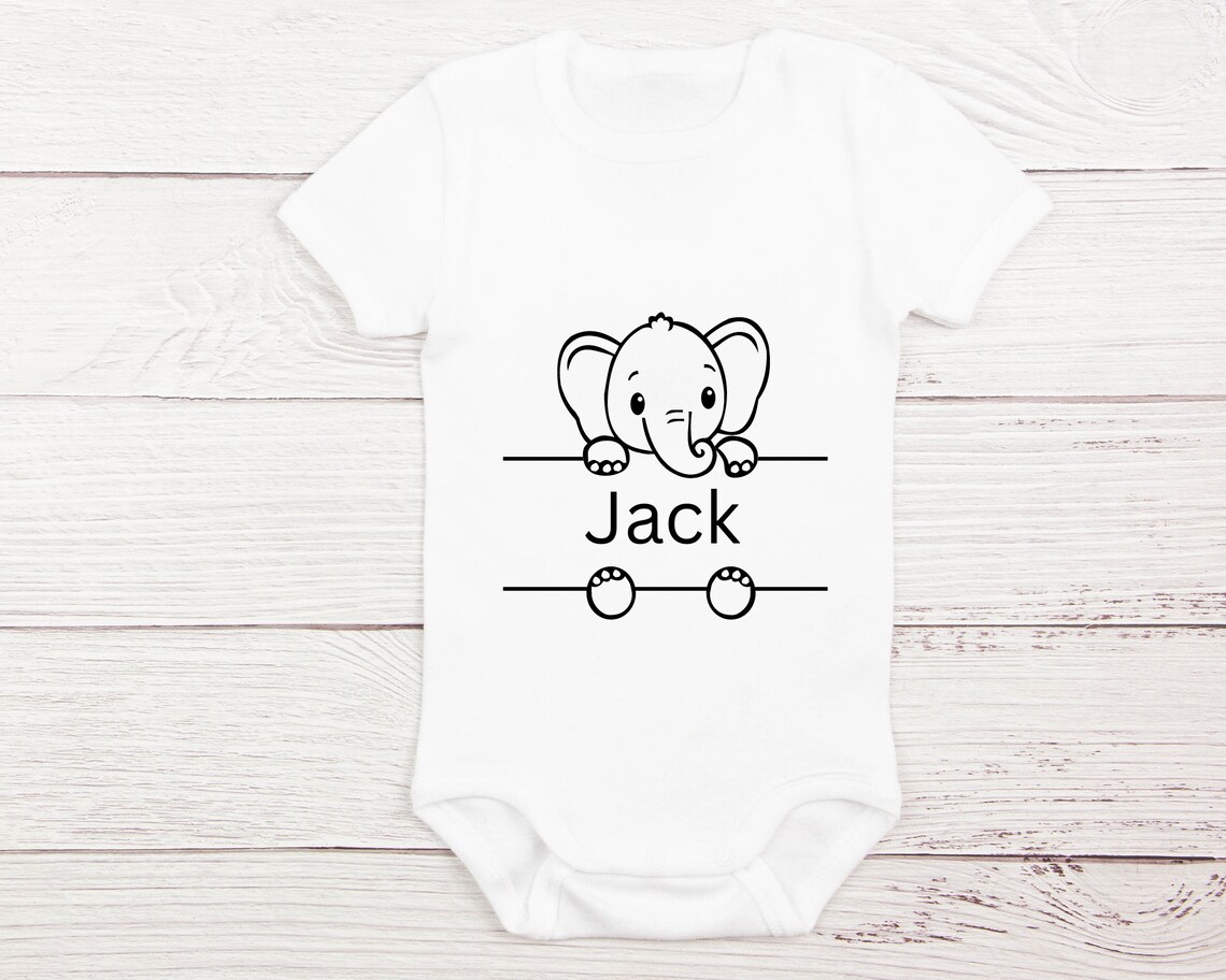 Elephant Split Safari Animals Safari Animals Outline Safari - Etsy