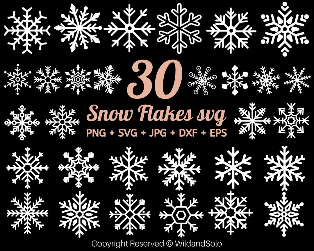 Snow Flakes Svg Bundle, Christmas Svg, Snow Flake SVG Cricut, Christmas ...