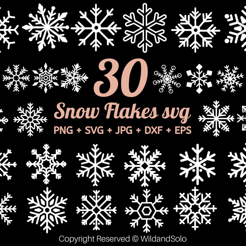 Snowflake Svg - Etsy