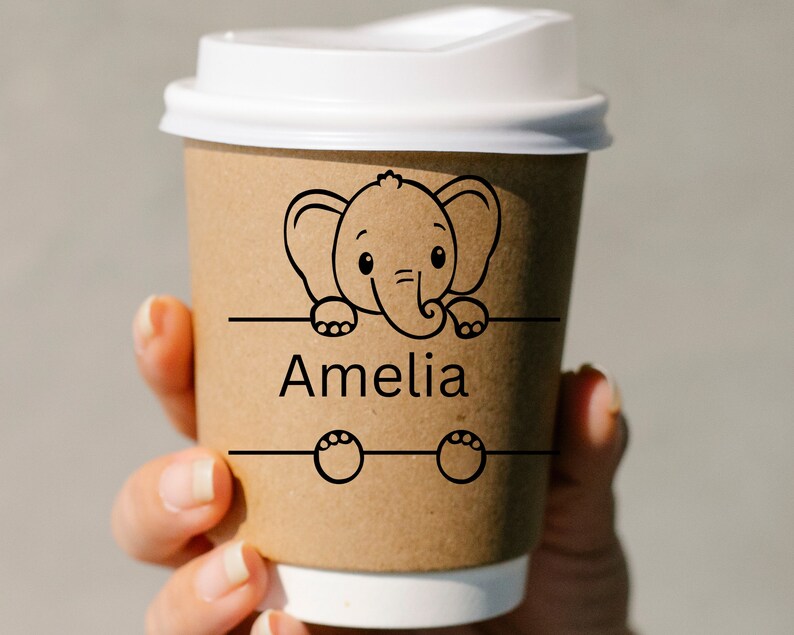 Elephant Split Safari Animals, Safari Animals Outline, Safari Animal ...