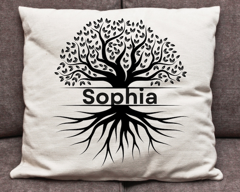 Family Tree Svg Tree of Life Monogram Svg Tree With Roots - Etsy