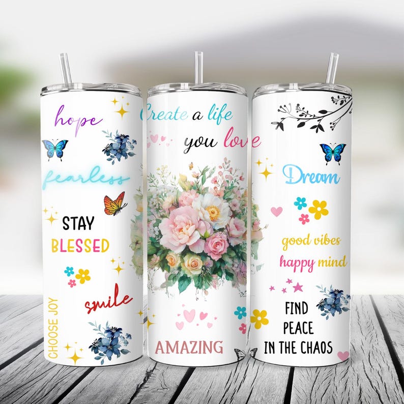 30 Tumbler Quotation Design,20 Oz Tumbler Design, Positive Quotes Png ...