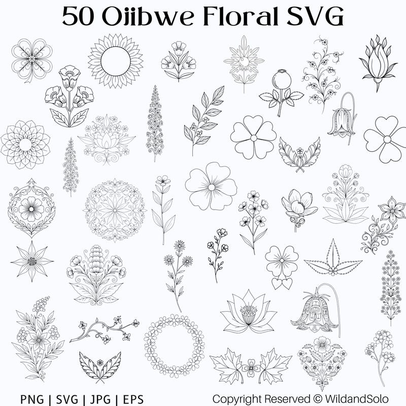 Floral Ojibwe Patterns - Etsy