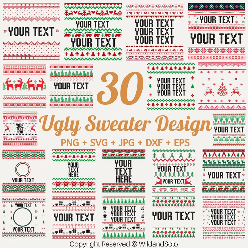 Ugly Sweater Svg - Etsy