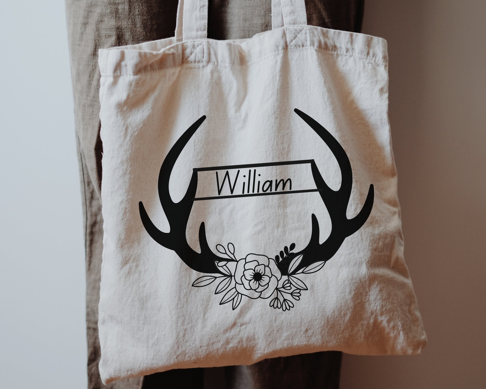 Floral Deer Antlers Svg Bundle, Transparent Antler Cut Files, Heart ...