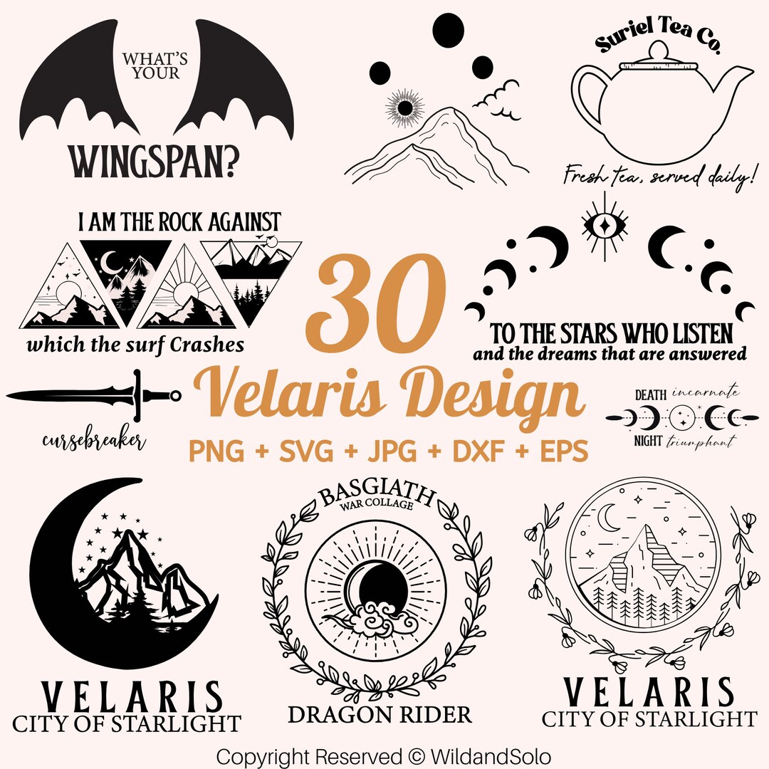 30 Velaris City of Starlight ACOTAR Svg Bundle, Court of Thorns and ...