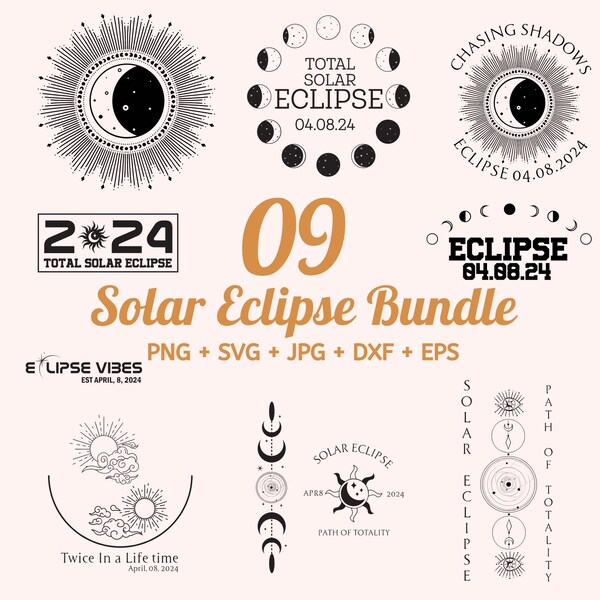 Solar Eclipse Svg - Etsy