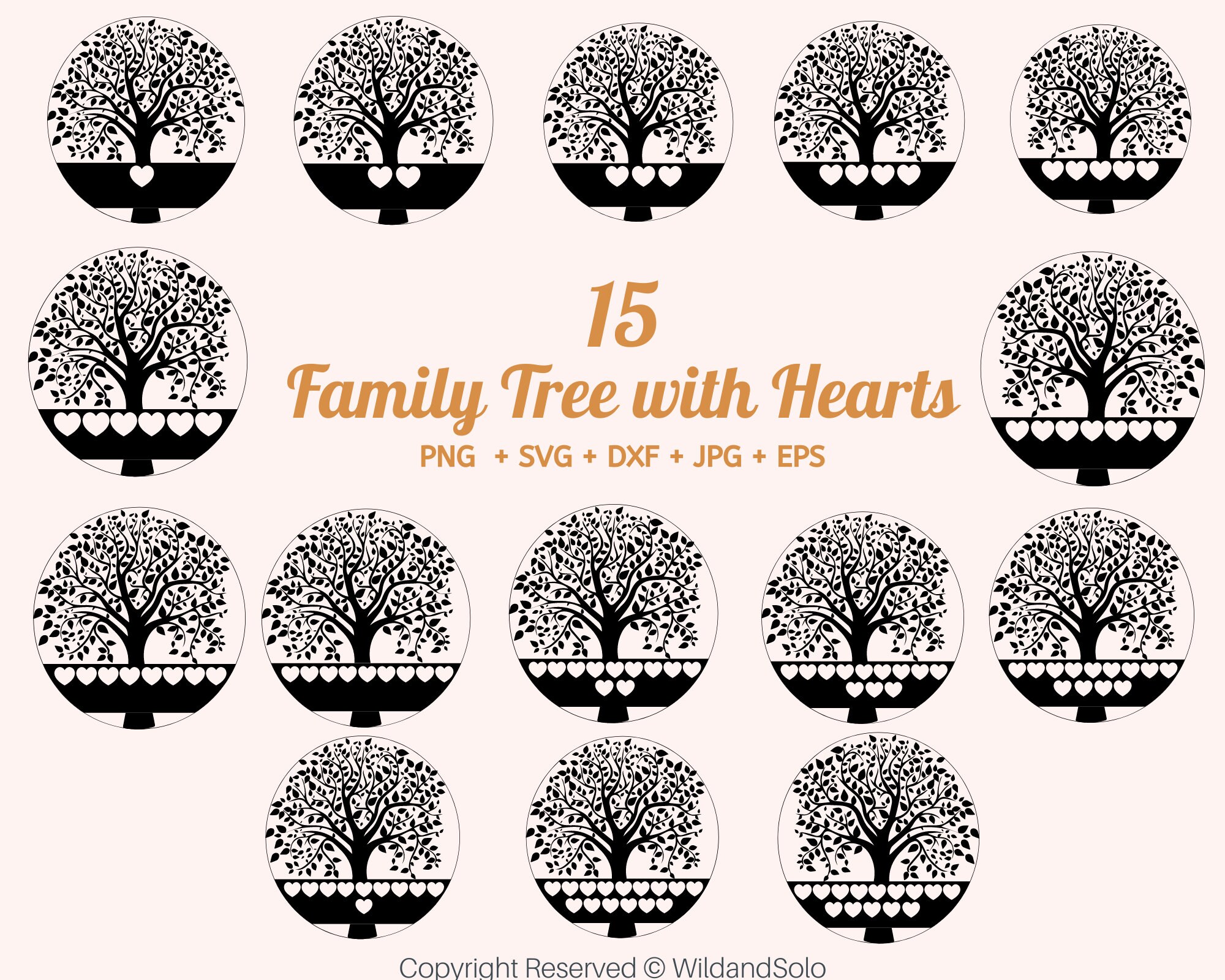 Family Tree Svg Bundle Family Tree Cricut Family Reunion - Etsy