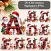 Christmas Alphabet SVG Bundle, Santa PNG Letters (digital Download ...