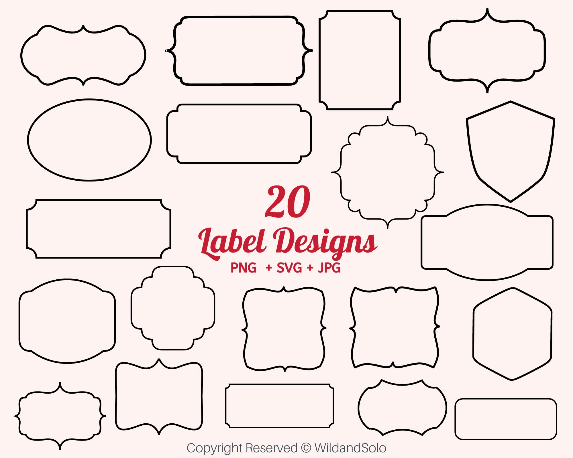 Label Frames SVG Banner Svg Label Svg Vintage Frames Svg - Etsy UK