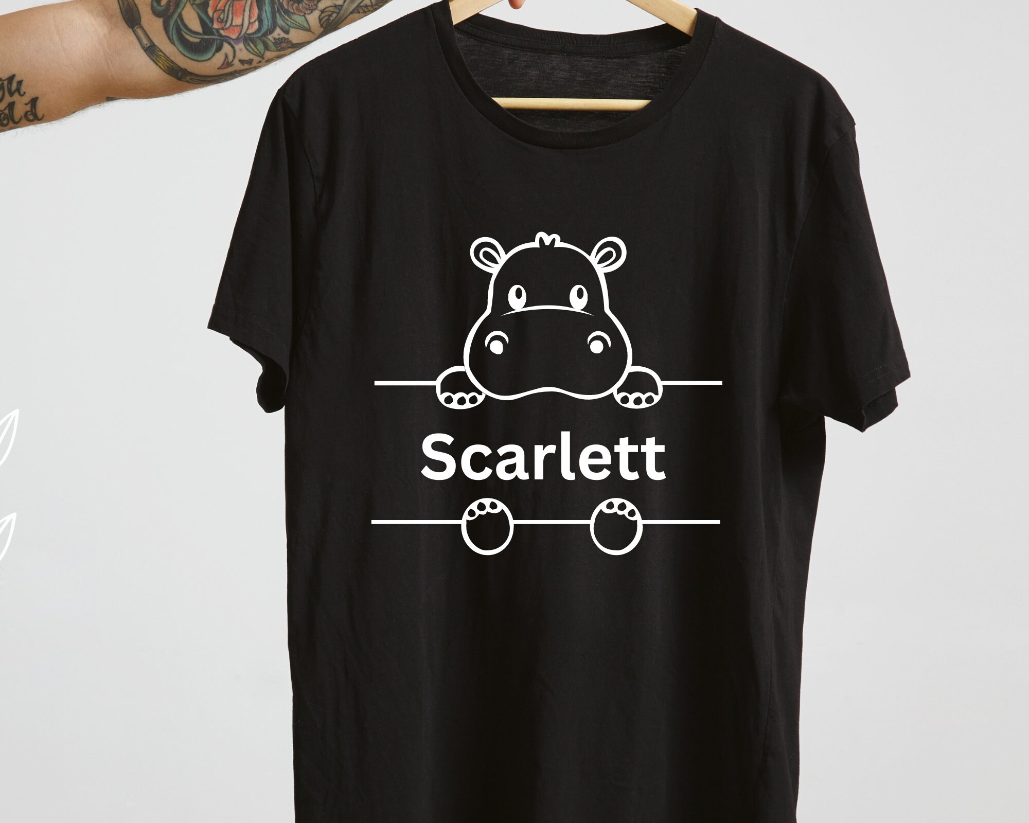 Hippopotamus Split Safari Animal Svg, Safari Animals Outline Svg ...