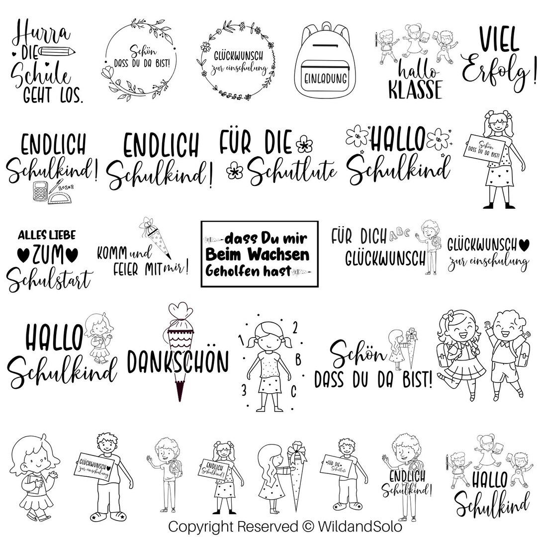 German Zurück Zur Schule Plotter File Svg, Back to School Svg, German ...