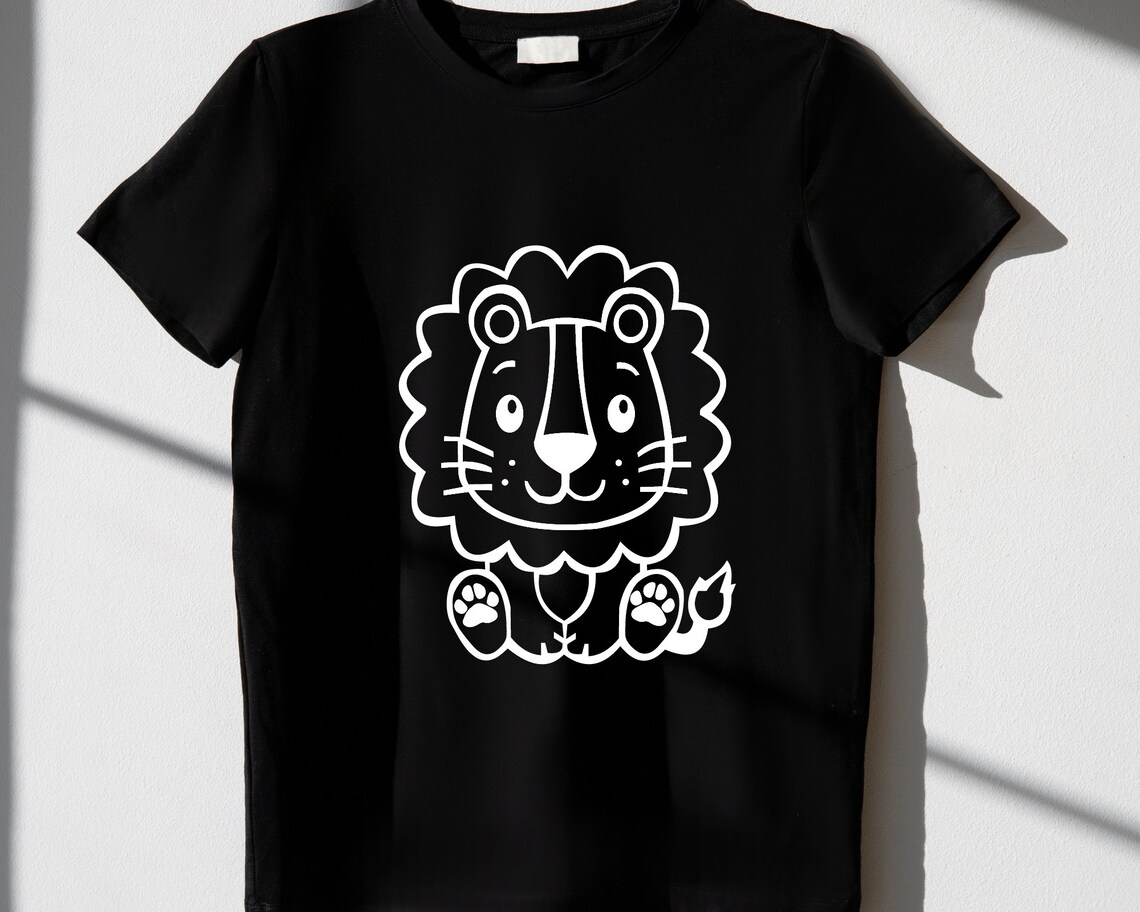 Lion Svg Safari Animals Outline SVG Split Safari Animals - Etsy