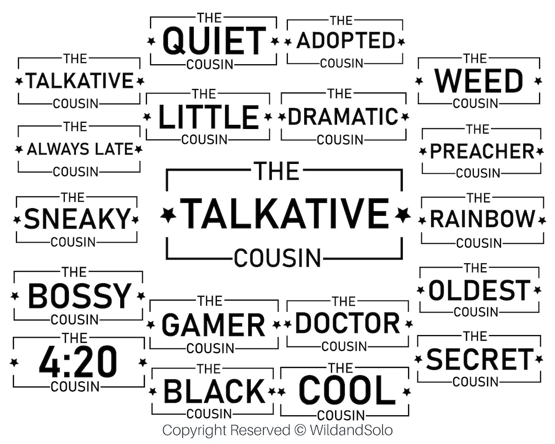 18 Cousin Crew Svg Bundle, Cousin Matching Shirt Design, Cousins SVG ...