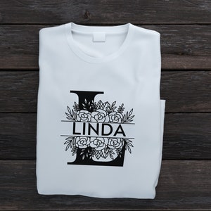 26 Split Floral Alphabet Svg, Floral Alphabet Png, Split Flower ...