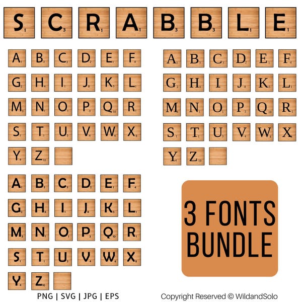 Scrabble Letters Design - Etsy