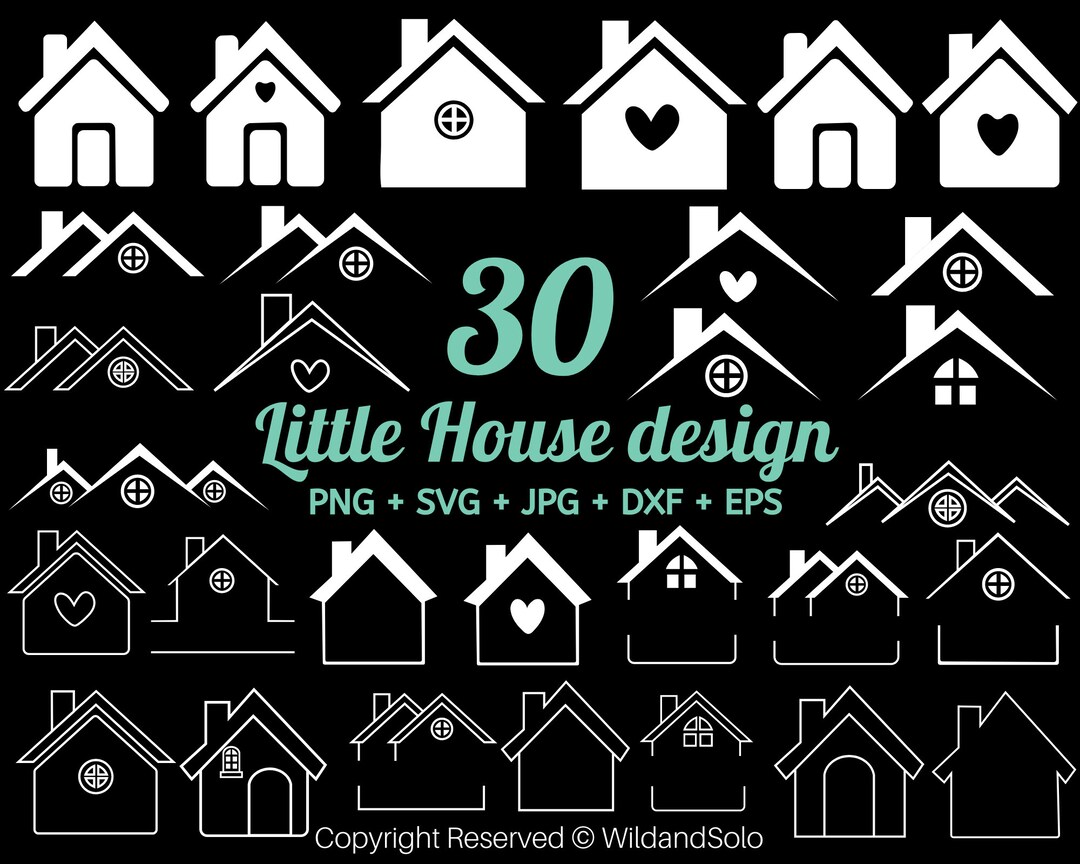 30 Little House Svg Bundle, Floral House Svg, Roof House Svg, House ...