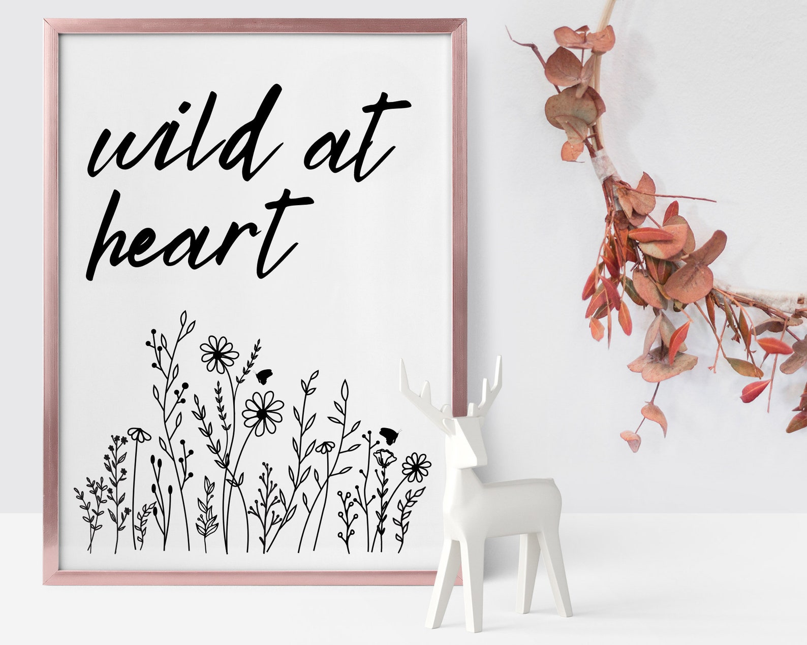 Wildflowers Svg Nature Svg Floral Frame Svg Wild Flower - Etsy