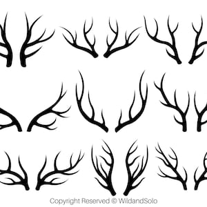 Elk Antler Svg, Reindeer Antlers Svg, Girl Antlers SVG, Boy Reindeer ...