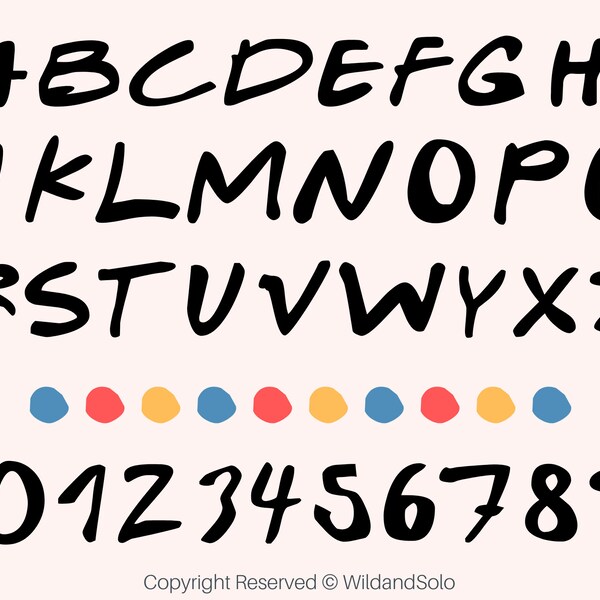 Friends Font - Etsy