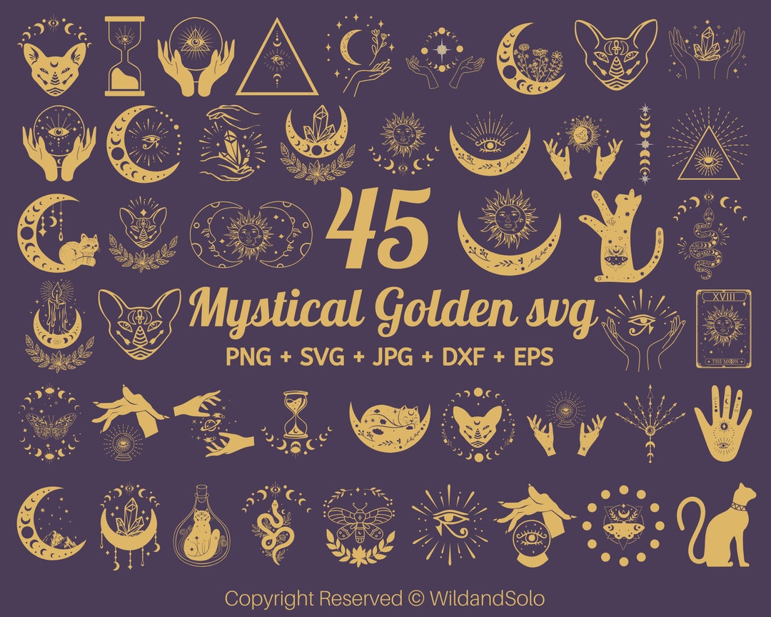 45 Witch Svg Bundle, Witchy Svg Bundle, Mystical Svg, Witchcraft Svg ...