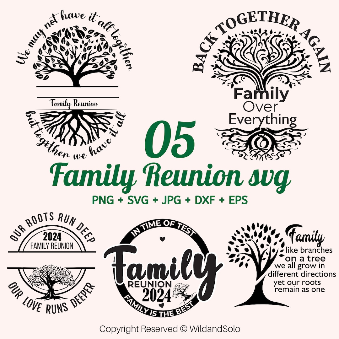 Family Tree With Quotation Svg Bundle, Our Love Runs Deeper, Family ...
