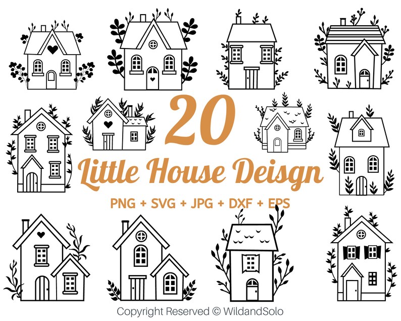 20 Little Home Svg Bundle House Svg Little House Png House - Etsy