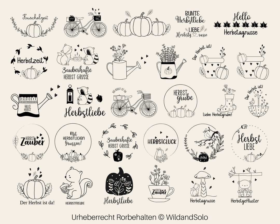 30 Herbst Plotterdatei Svg Herbst Zuhause Svg Herbst SVG - Etsy