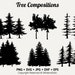 06 Tree Composition Svg Bundle, Trees Svg, Forest Svg Cricut, Travel ...