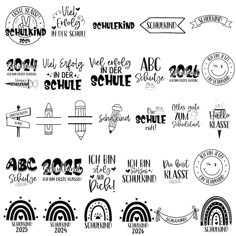 Schulkind plotterdatei - Etsy.de