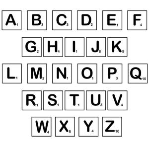 Scrabble Tiles Svg Bundle, Alphabet Scrabble Letter Tiles, Family ...