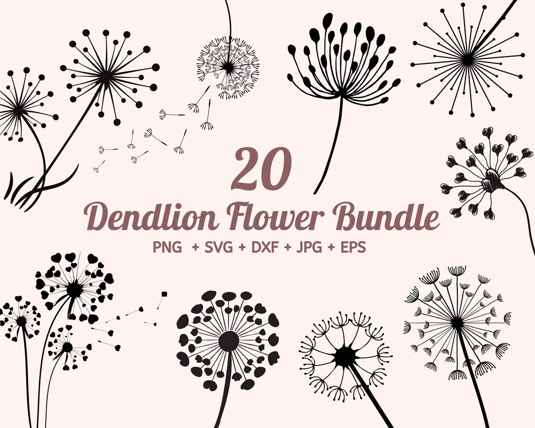 Dandelion Svg, Dandelion Vector, Dandelion Canvas, Just Breathe Svg ...