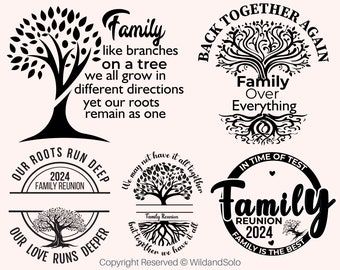 Our Roots Run Deeper Svg Png, Family Reunion Tree Svg, Our Love Runs ...