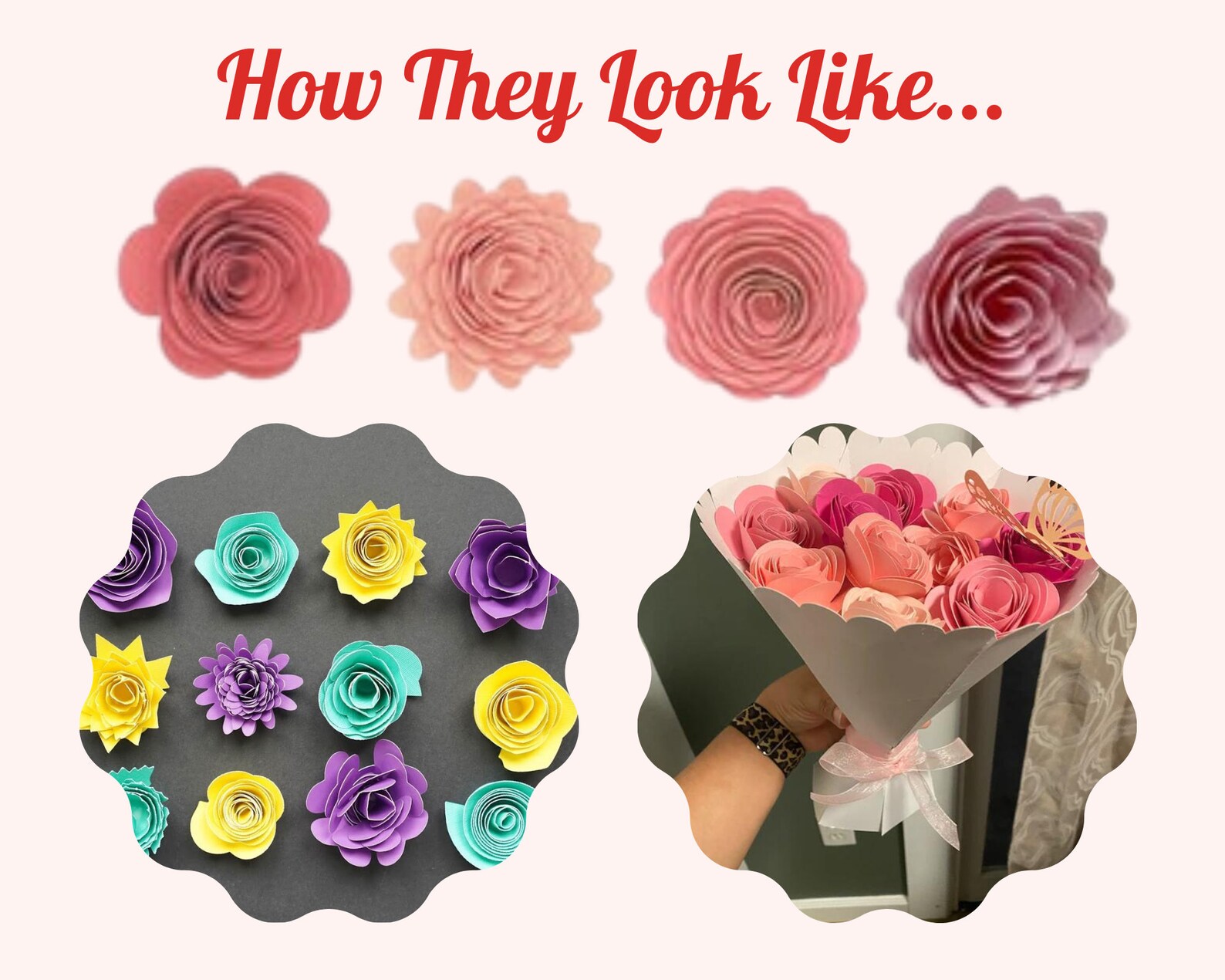 Rolled Flower Svg Flower Svg Png Dxf Paper Flower Svg Cut - Etsy