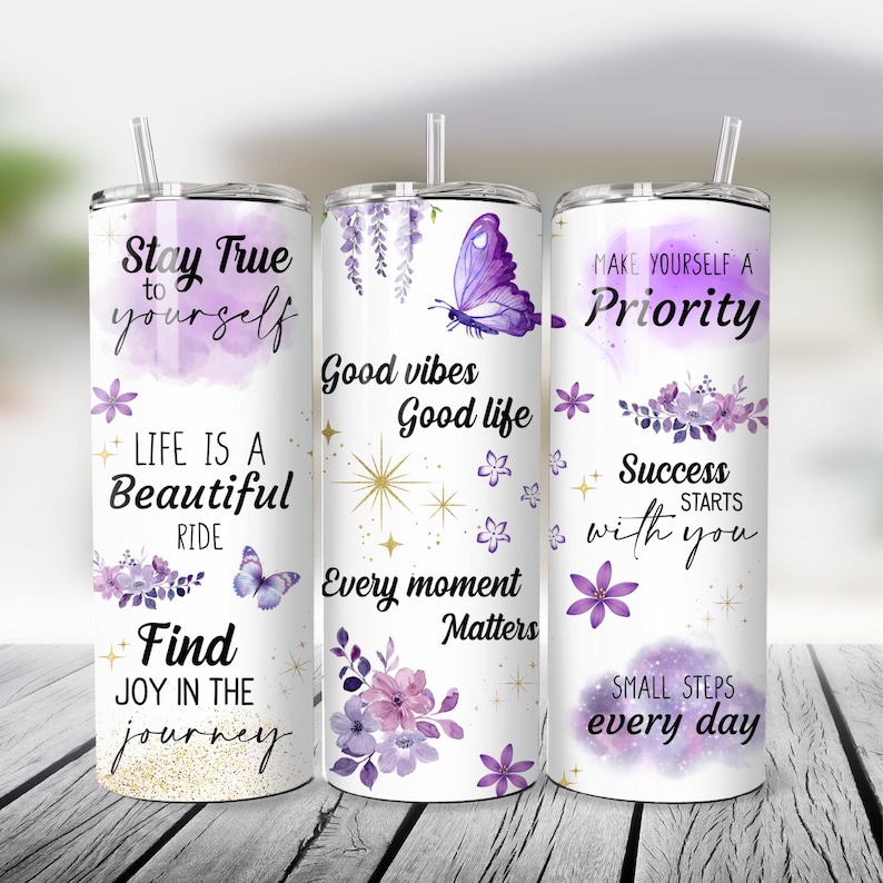 30 Tumbler Quotation Design,20 Oz Tumbler Design, Positive Quotes Png ...