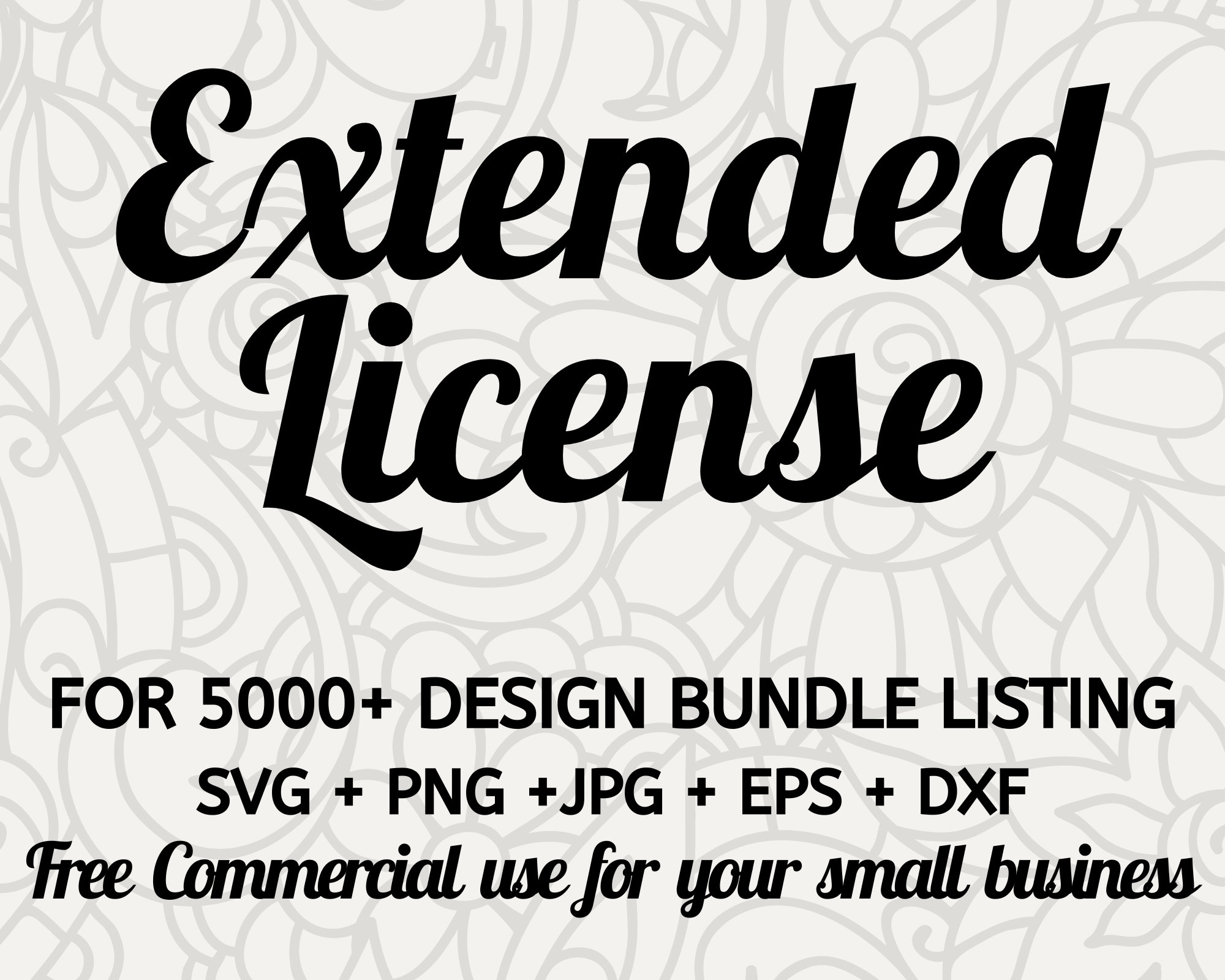 EXTENDED License for 5000+ Design Bundle Listing by Solo Wild - Etsy