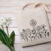 128 Wildflower Tote Bag Svg Bundle, Bouquet SVG, Flower Border Svg ...