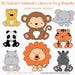 20 Safari Animal Colored Svg Bundle, Jungle Animals SVG, Cute African ...