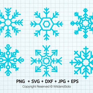 Snow Flakes Svg Bundle Winter Svg Snow Flake SVG Snowflakes - Etsy