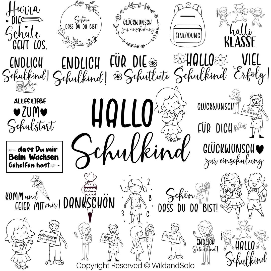 30 German Zurück Zur Schule Svg Bundle, Back to School Svg, German ...