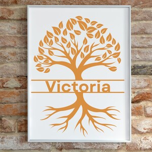 Tree of Life Monogram Svg, Tree With Roots Svg, Family Tree Svg, Tree ...