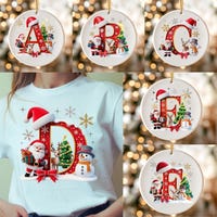 Christmas Alphabet Clipart | Festive Santa Hat Letters (digital ...