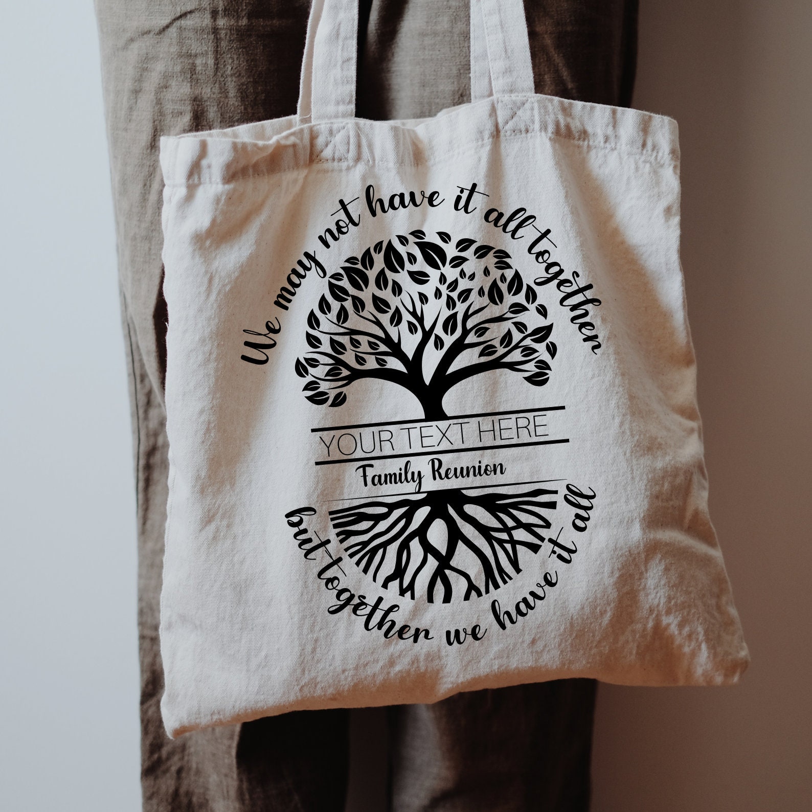 Family Tree With Quotation Svg Bundle, Family Reunion Svg, Tree of Life ...